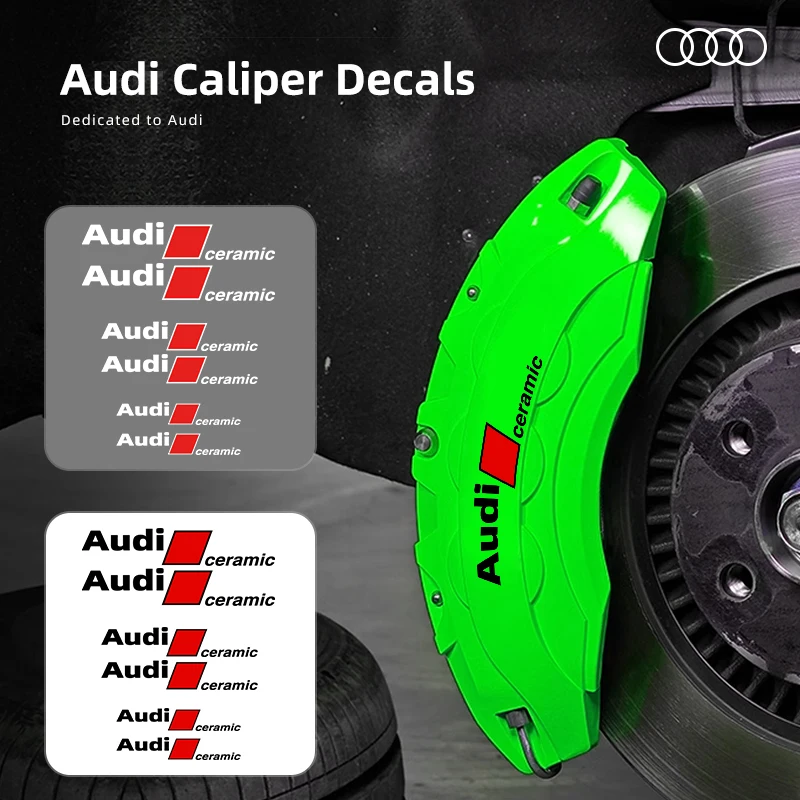6Pc-Car-Brake-Caliper-Sticker-High-Temperature-Waterproof-Decal-for ...
