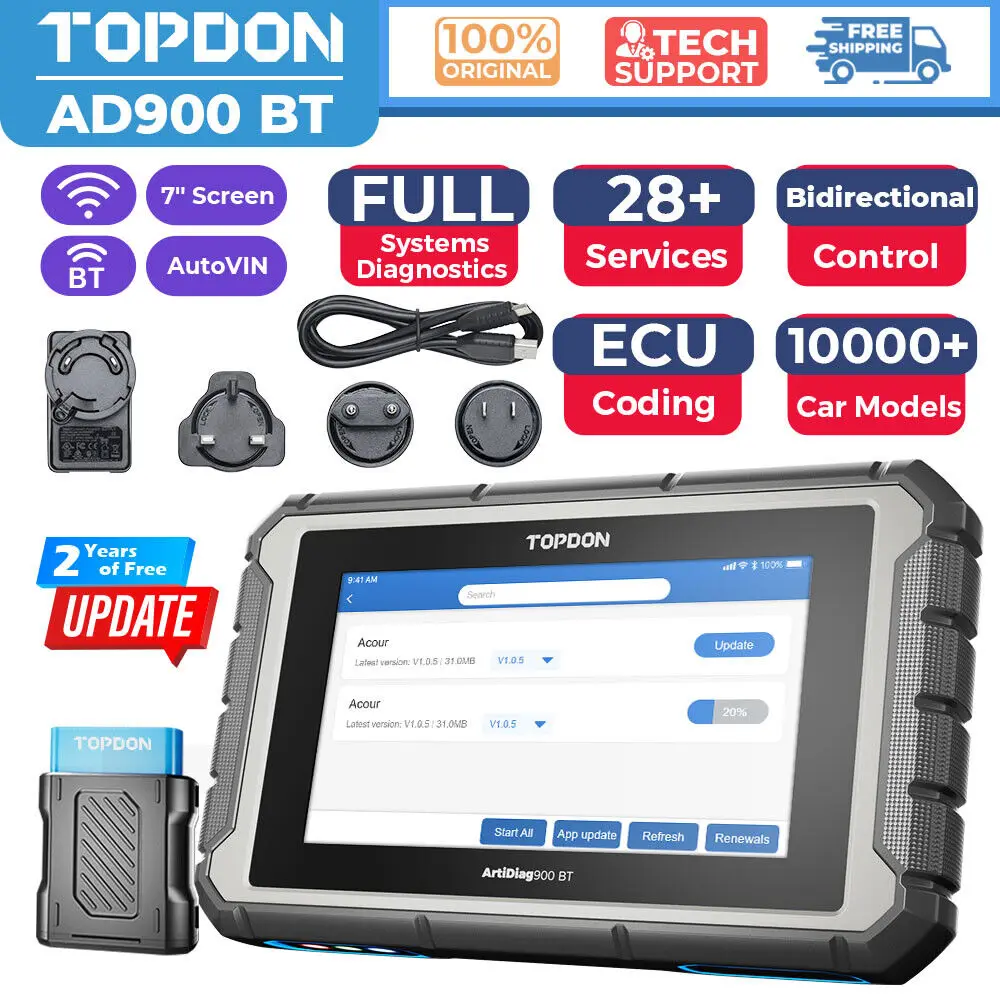 Topdon-ArtiDiag900-BT-OBD2-Scanner-Car-Diagnostic-Reset-Tool-ECU-Coding-TPMS-All-System-Scan ...