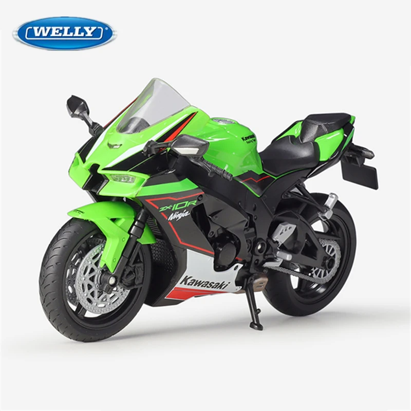 WELLY-1-12-Kawasaki-Ninja-ZX-10R-Heavy-Locomoti-Alloy-Motorcycle-Model ...