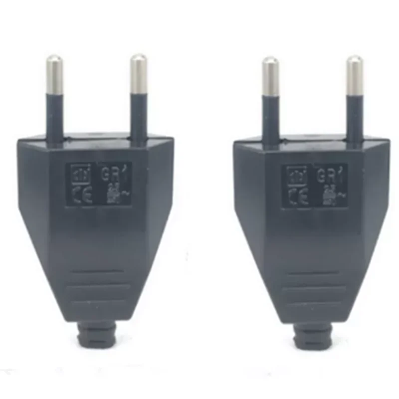2-Pcs-new-type-German-Type-European-standard-Power-2-Pin-Plugs-Network ...