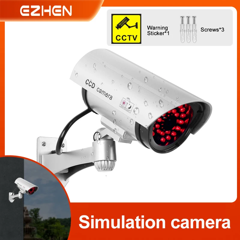 1PC-Dummy-Security-Camera-Bullet-Fake-Surveillance-System-with ...