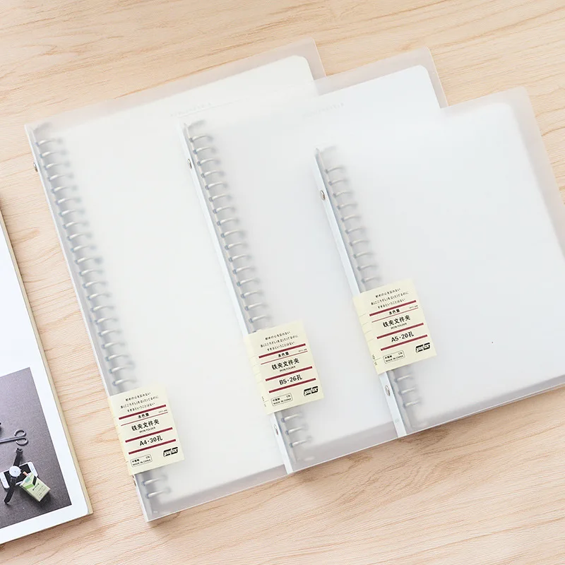 Reusable-Metal-A5-Binder-Loose-Leaf-File-Folder-PP-Detachable-School ...