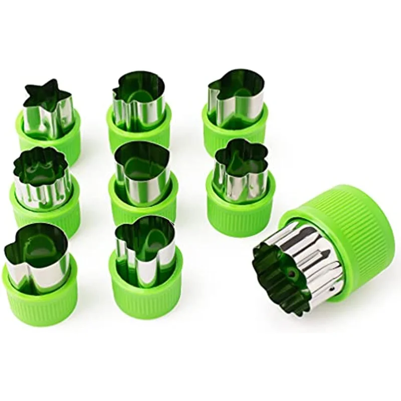 9-12pc-Vegetable-Cutter-Set-Stainless-Steel-Kids-Food-Cutter-Pastry ...