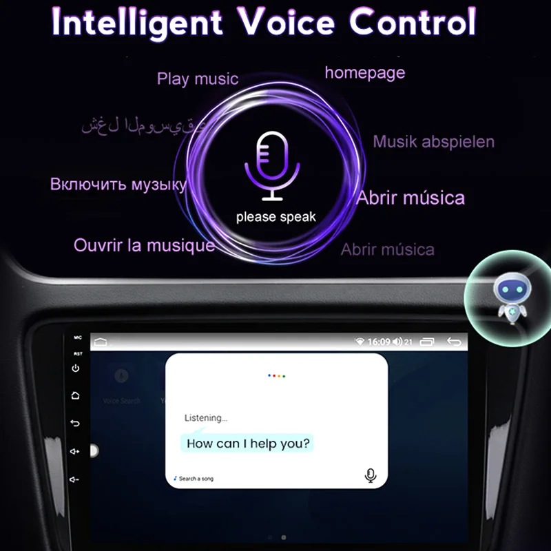 Navifans AI Voice Control Software Support Kinds Languages Selection ...