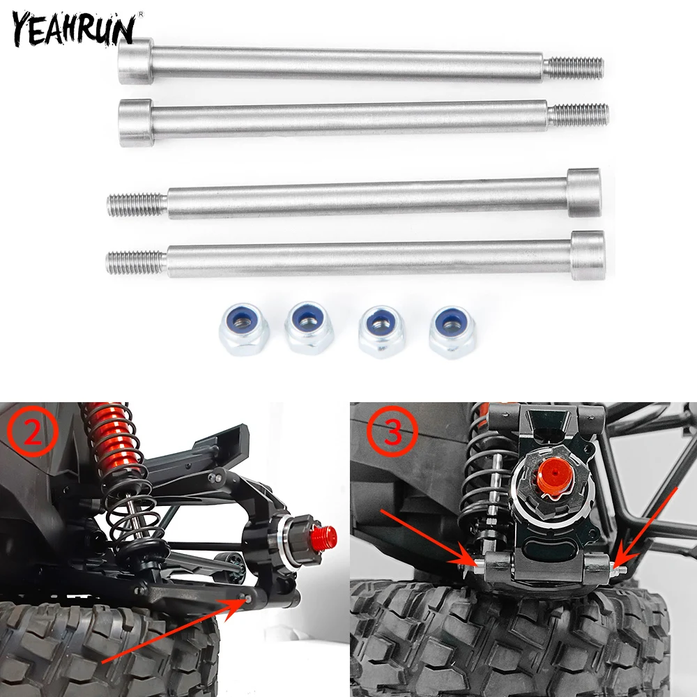 YEAHRUN-Stainless-Steel-Threaded-Suspension-Hinge-Pins-A-arm-Pins-M3 ...