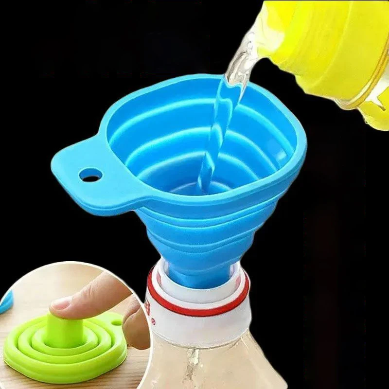 Kitchen-Accessories-Foldable-Silicone-Collapsible-Funnels-for-Filling ...