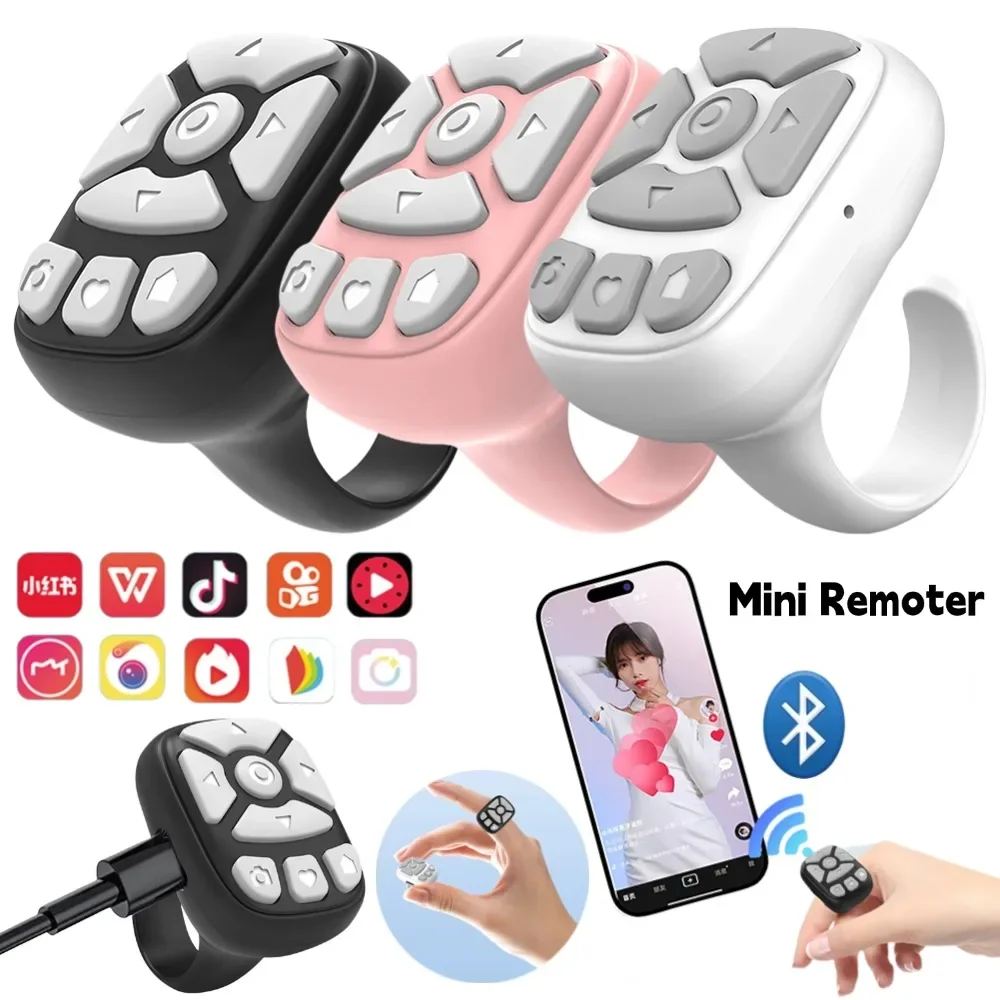 Remote Control Scrolling Ring E-book Page Turner for Tiktok Mobile ...