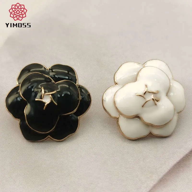 6pcs 18mm Luxurious And High-end Flower Buttons for Shirt Ladies ...