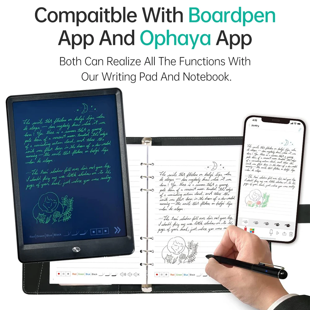 Bisofice-Notebook-Digital-Pen-Smart-Pen-Writing-Set-Includes-Smartpen ...