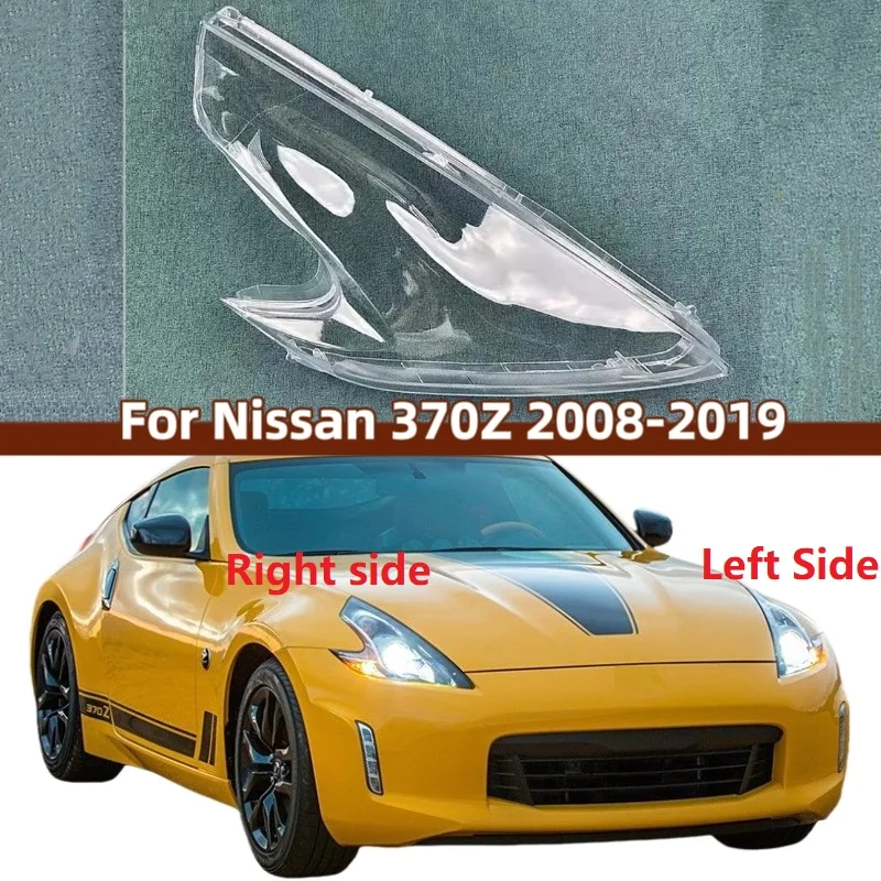 For-Nissan-370Z-2008-2019-Car-Headlamp-Shell-Mask-Headlight-Cover-Lamp ...