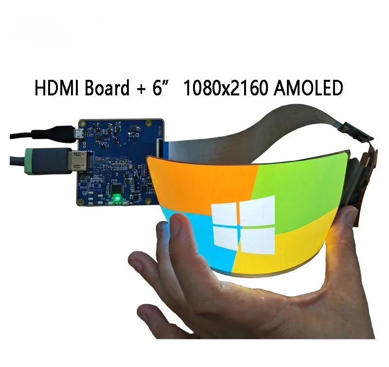 CONFU HDMII Board BOE 6 inches 1080x2160 Flexible Foldble Bendable ...