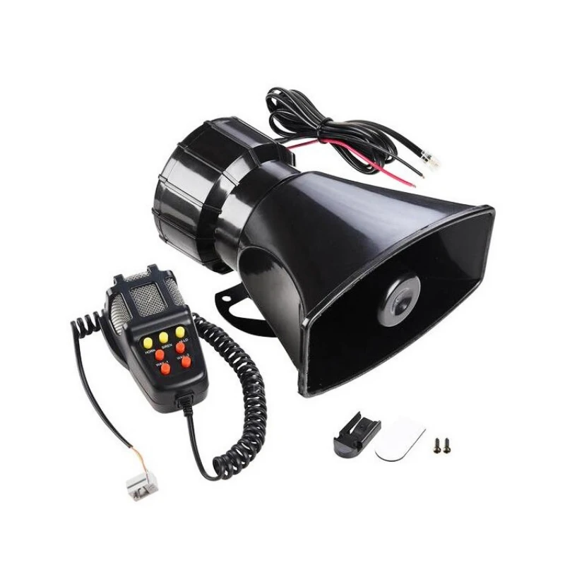 100W-Mic-PA-System-Emergency-Amplifier-Hooter-12V-24V-Police-Siren-Air ...