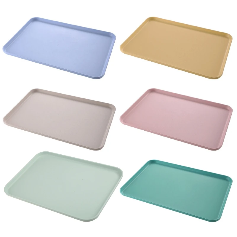 Nordic-Plastic-Rectangle-Desktop-Storage-Tray-Drinking-Tray-Plate-for ...