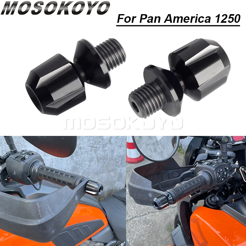 Motorcycle-Handlebar-Grip-Bar-End-Cap-For-Harley-Pan-America-1250 ...