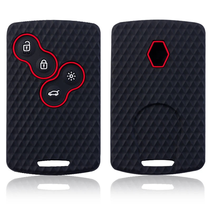 Silicone Remote Keychain Key Cover For Renault Clio Laguna Koleos ...