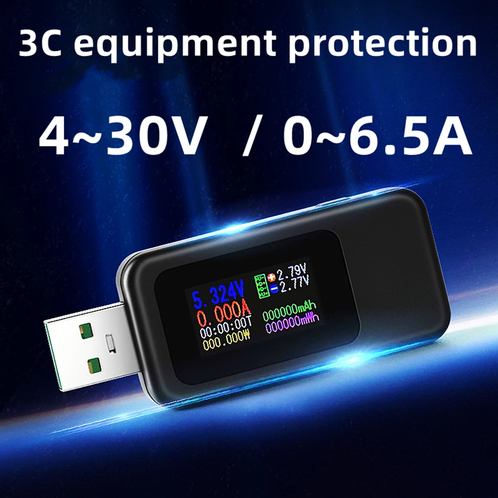 10 In 1 USB Tester DC Digital Voltmeter Amperimetro Current Voltage ...