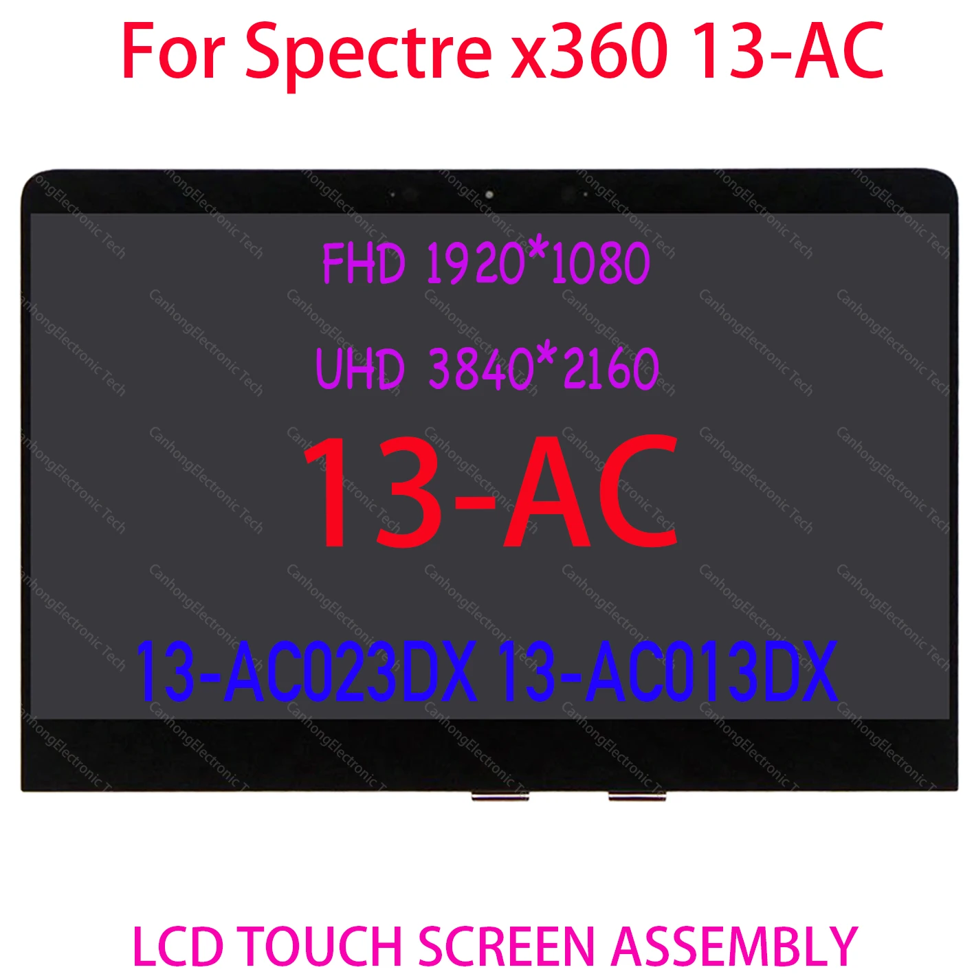 Pantalla-LCD-t-ctil-para-impresora-HP-Spectre-x360-13-AC-918131-4K-UHD ...