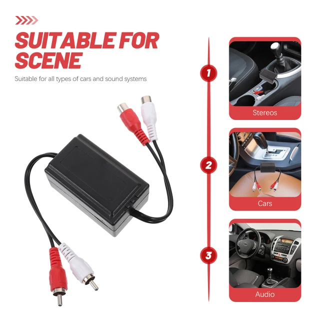 Usb Ground Loop Isolator Speaker Line 3.5mm Aux Audio Noise Filter ...