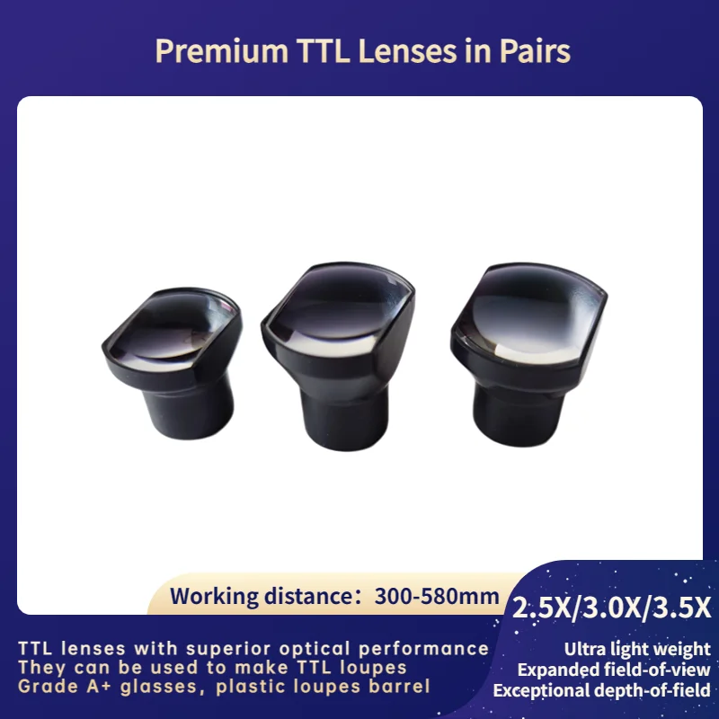 New-Arrival-TTL-Loupes-Square-Lenses-In-Pairs-2-5X-3-0X-3-5X-Through ...