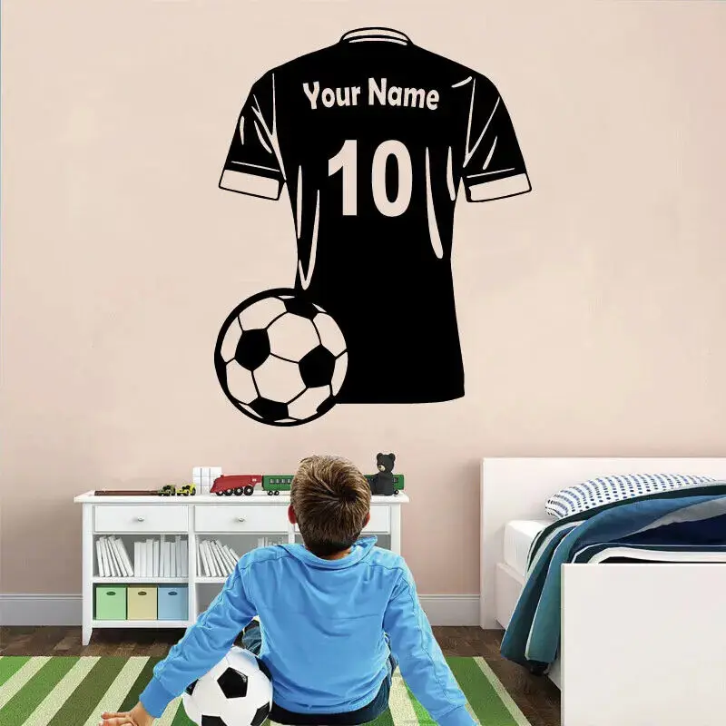 Personalizable-Name-Football-Jersey-Wall-Sticker-Soccer-Athletic-Sports ...