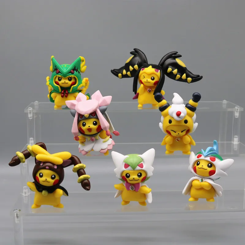7Pcs-Pokemon-Pikachu-Cos-Charizard-Slowbro-Lucario-Slowbro-Cartoon ...