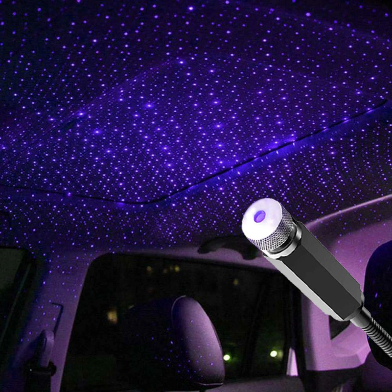 Car Roof Star Light LED Interior Romantic Ambient Star Night Projector ...