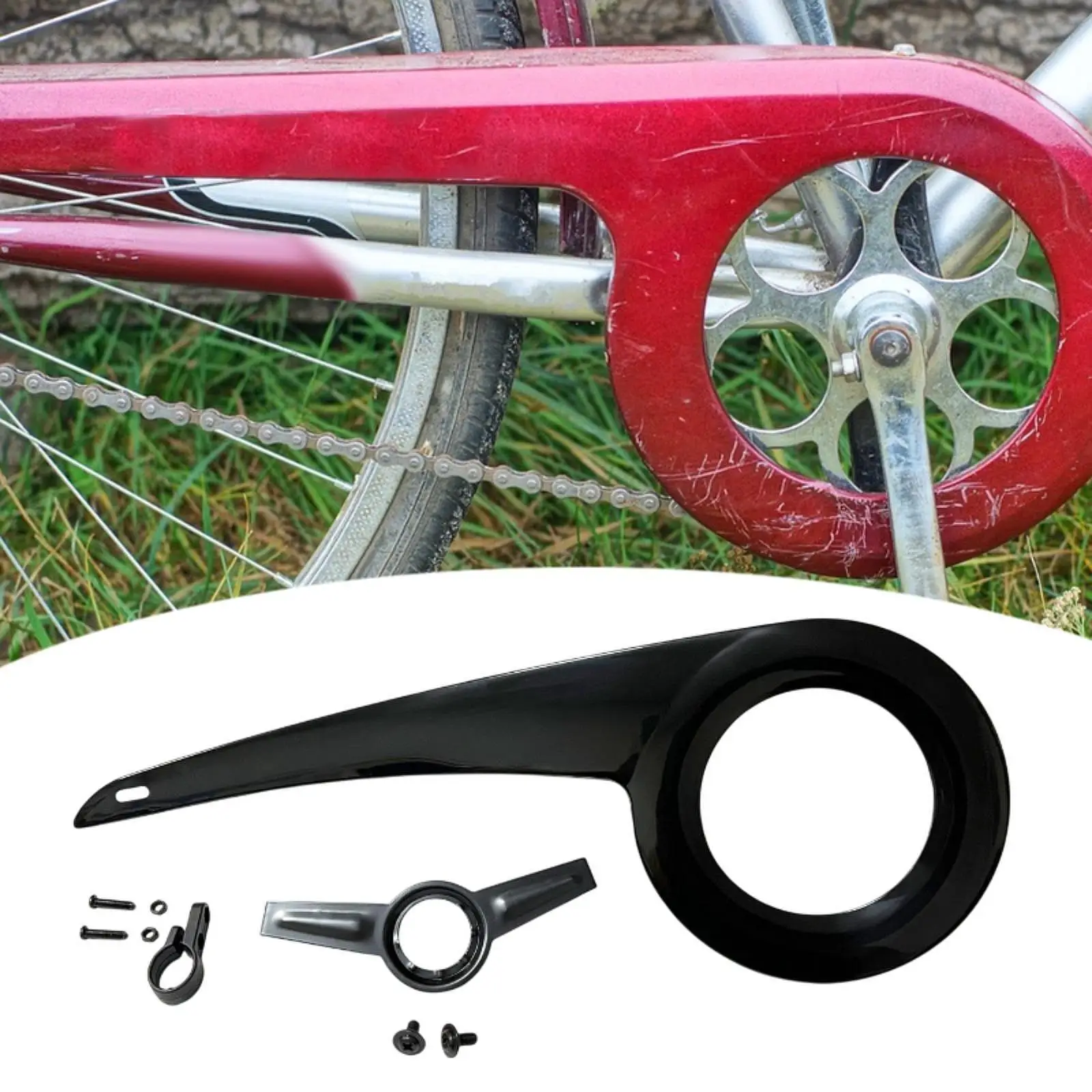 Bike Chain Guard Sprockets Chainring Protector Easy Installation Case ...