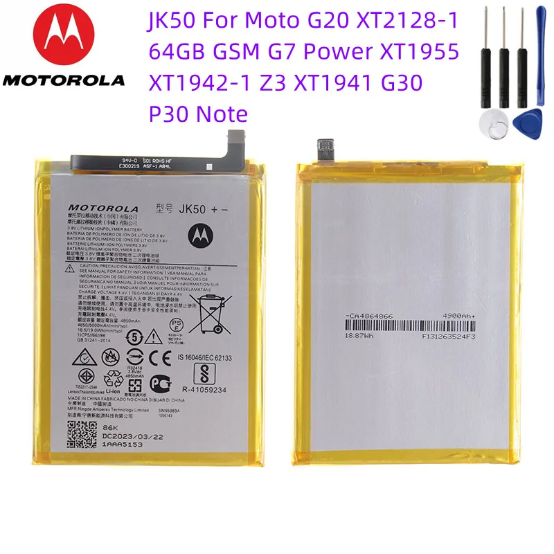 Motorola-batería JK50 Original para Moto G20, XT2128-1, 64GB, GSM, G7 ...