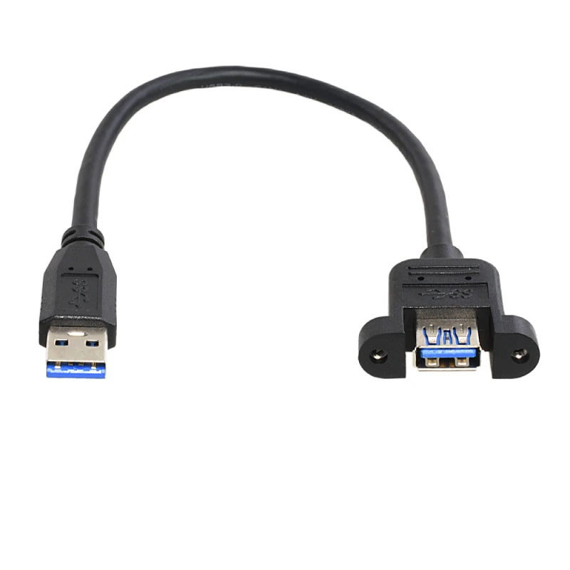 USB Cable 3.0 Extension Male to Female extender cable cord Dual ...