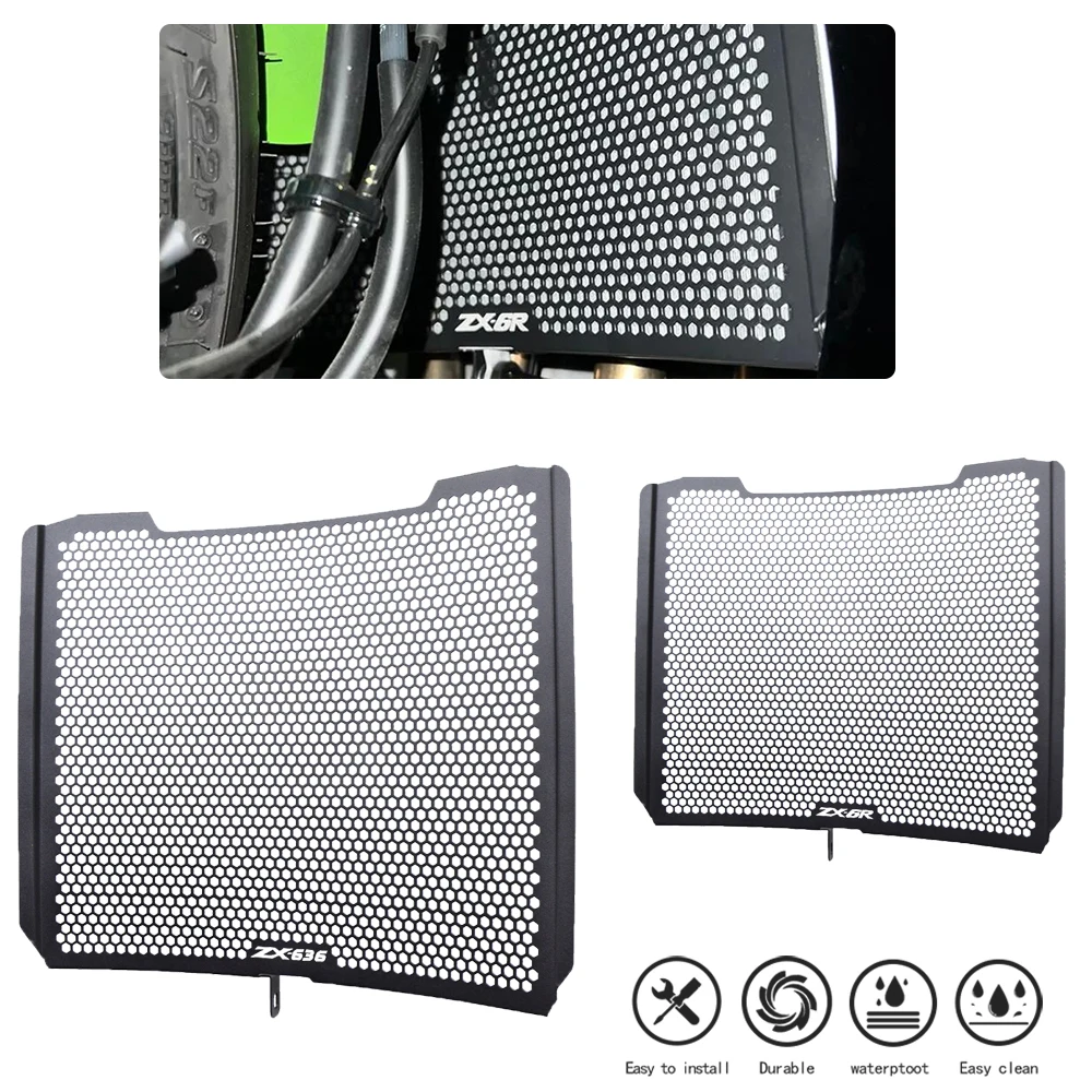 Radiator-Guard-For-Kawasaki-ZX6R-ZX-6R-ZX-6R-ZX636-Radiator-Grille ...