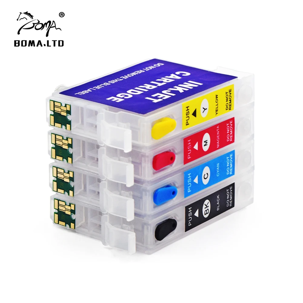 America-222-222XL-Empty-Refillable-Ink-Cartridge-With-Disposable-Chip ...