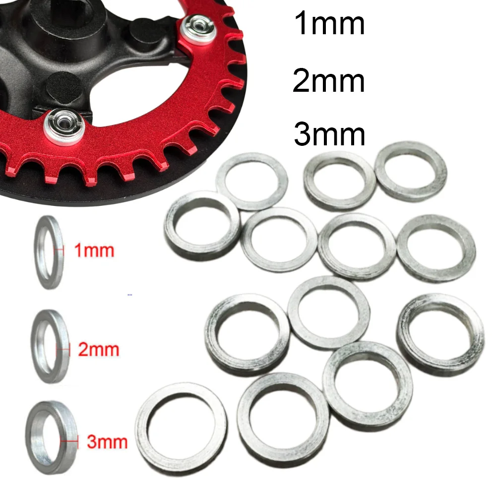 Bicycle-Chainring-Bolts-Spacer-Washer-1-2-3mm-Bike-Chainwheel-Screws ...