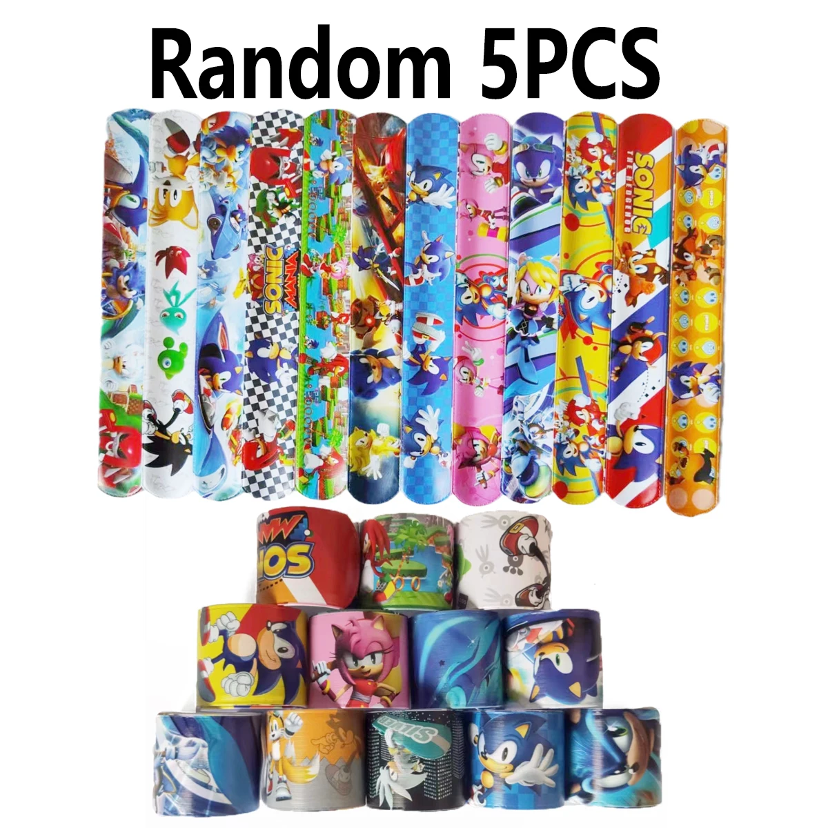 Game-Sonic-Wrist-Strap-Children-Clap-Ring-Slap-Bracelets-Cartoon ...