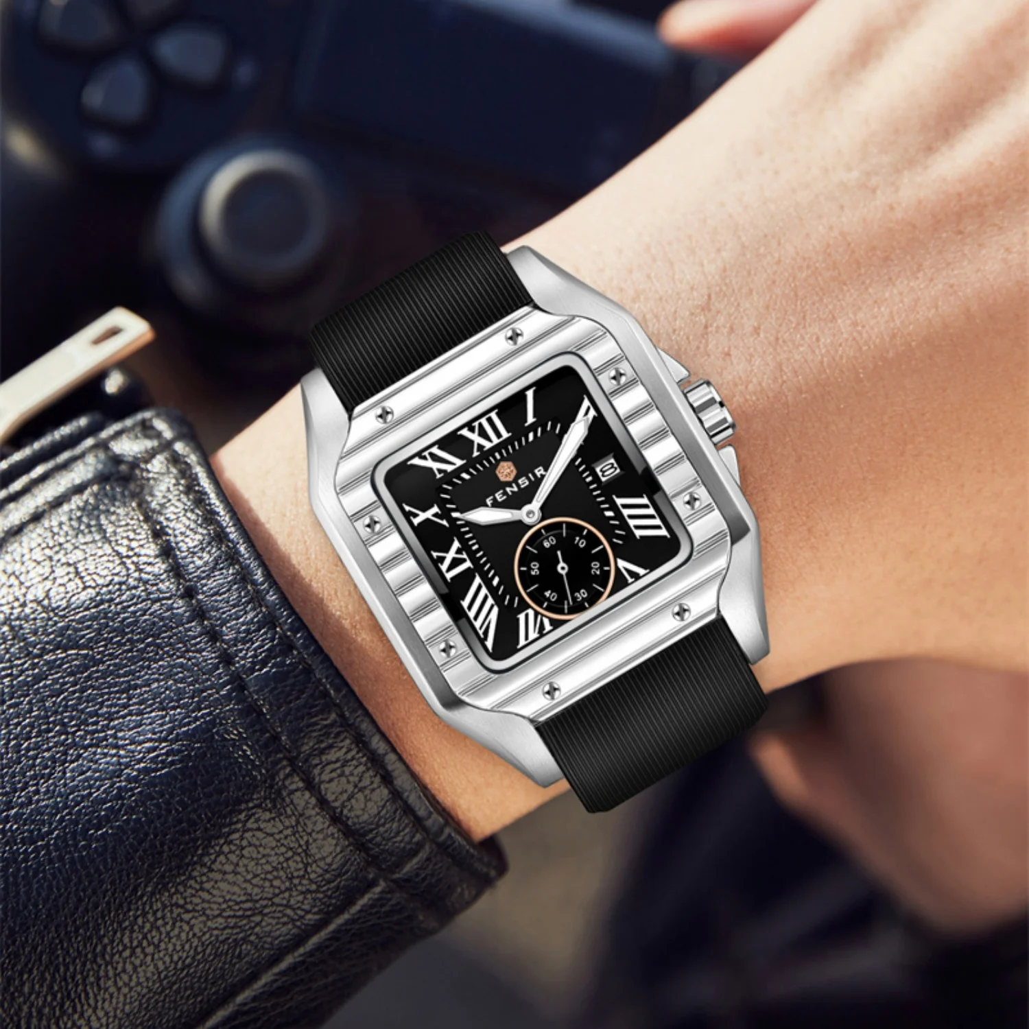 High-End Luxury Santos Tank Series Men's Non-Mechanical Watch, Calendar ...