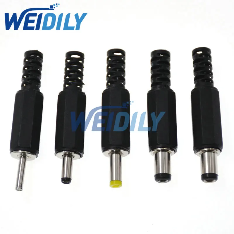 10PCS-Male-Solder-DC-Power-Barrel-Tip-Plug-Jack-Connector-Adapter-5-5-2 ...