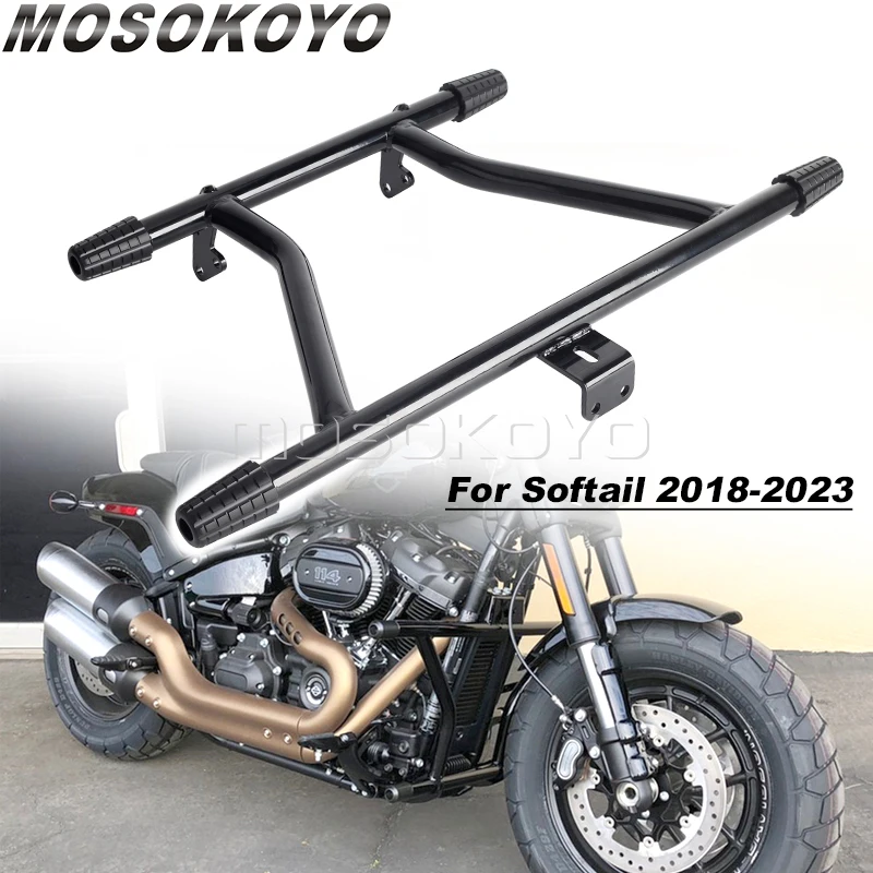 Motorcycle Engine Guard Crash Bar For Harley Softail 2018-2023 Fat Bob ...