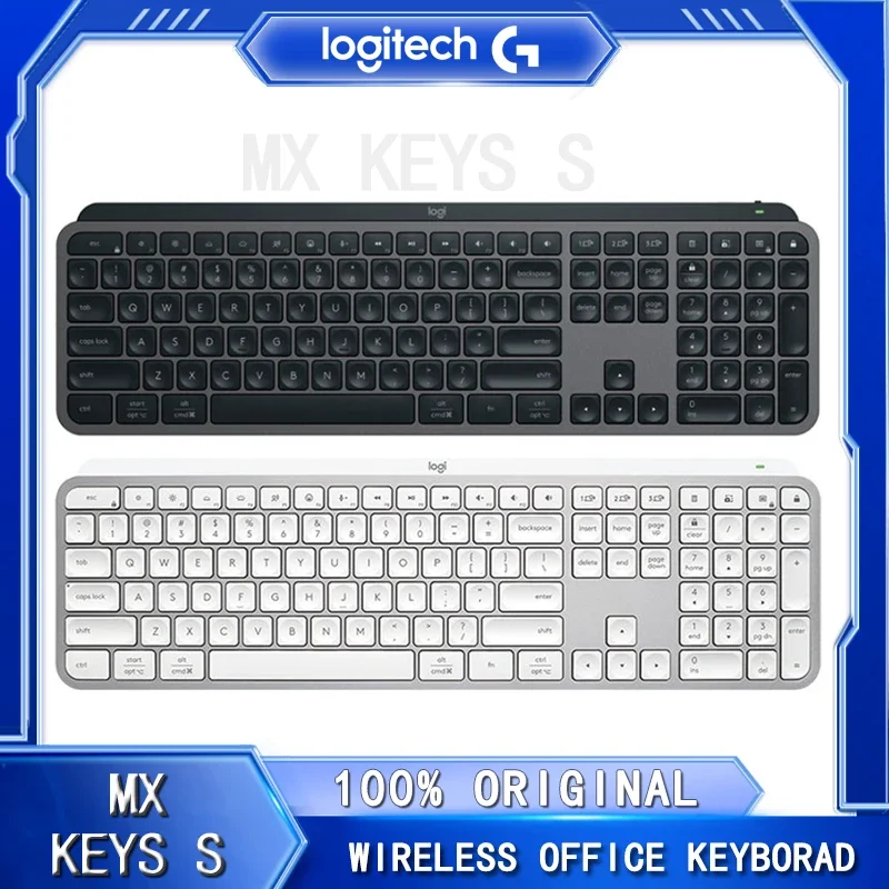 NEW-Original-Logitech-MX-Keys-S-Wireless-Keyboard-Low-Profile-Fluid ...