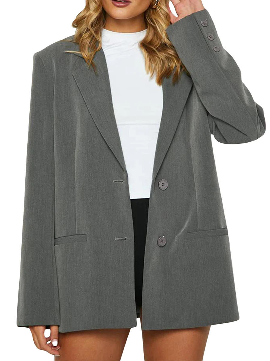 Womens-Casual-Loose-Blazer-Jacket-Long-Sleeve-Work-Office-Blazer-Lapel ...