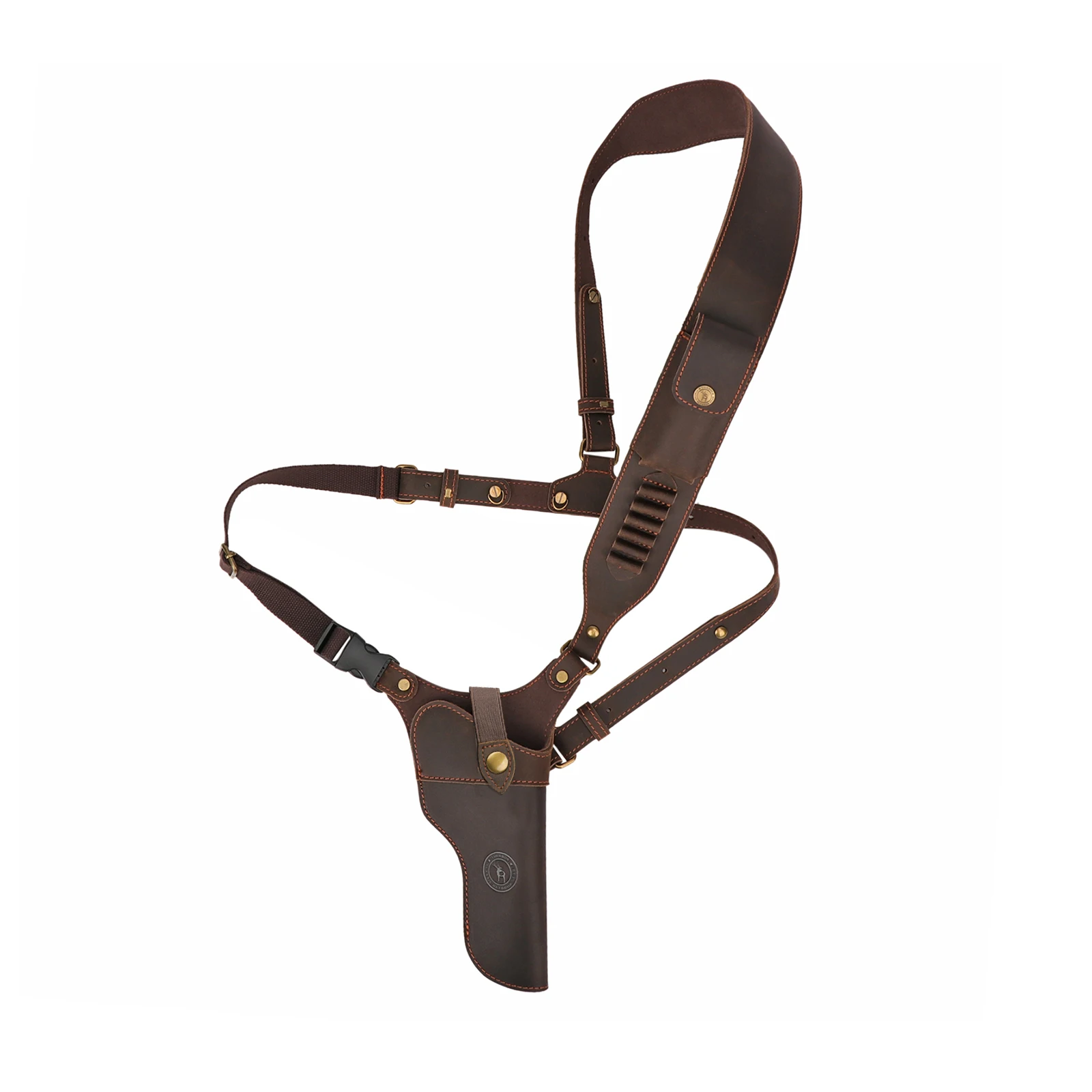 Tourbon Hunting Pistol Shoulder Holster Leather Handgun Belt Pouch ...