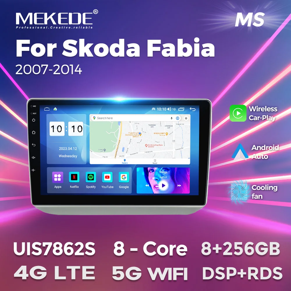 10inch-Android-12-8-128G-Car-Radio-Video-Player-For-Skoda-Fabia-2-2007 ...