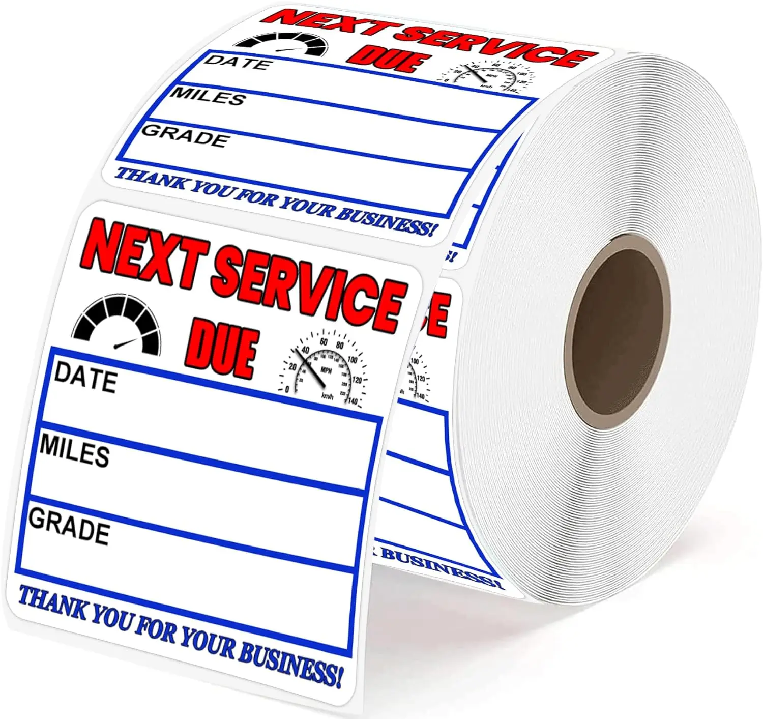 2-2-Inch-Service-Reminder-Labels-Static-Cling-Blue-Oil-Change-Stickers ...