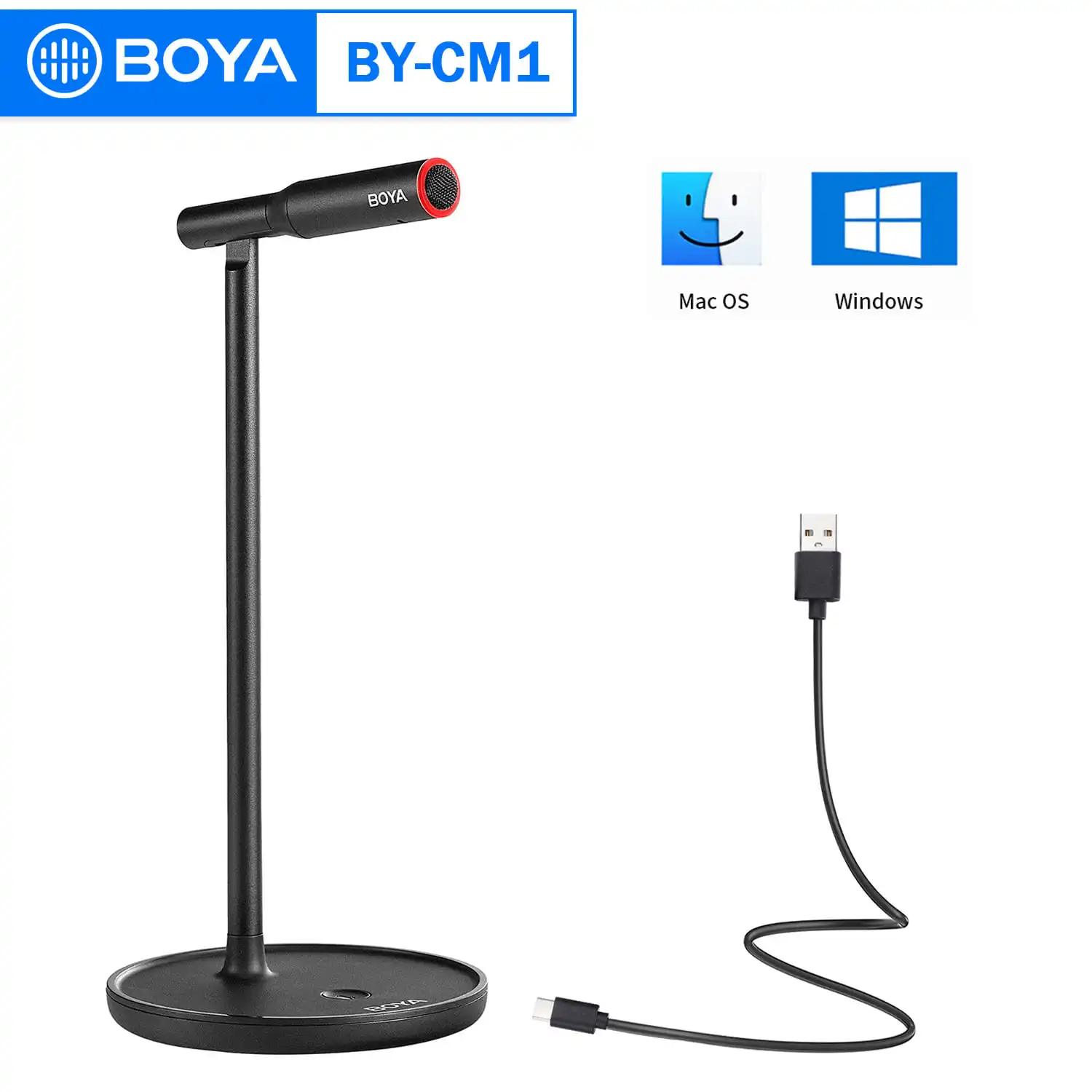 BOYA-BY-CM1-USB-Microphone-Studio-Condenser-Mini-Microphone-for-PC-and ...