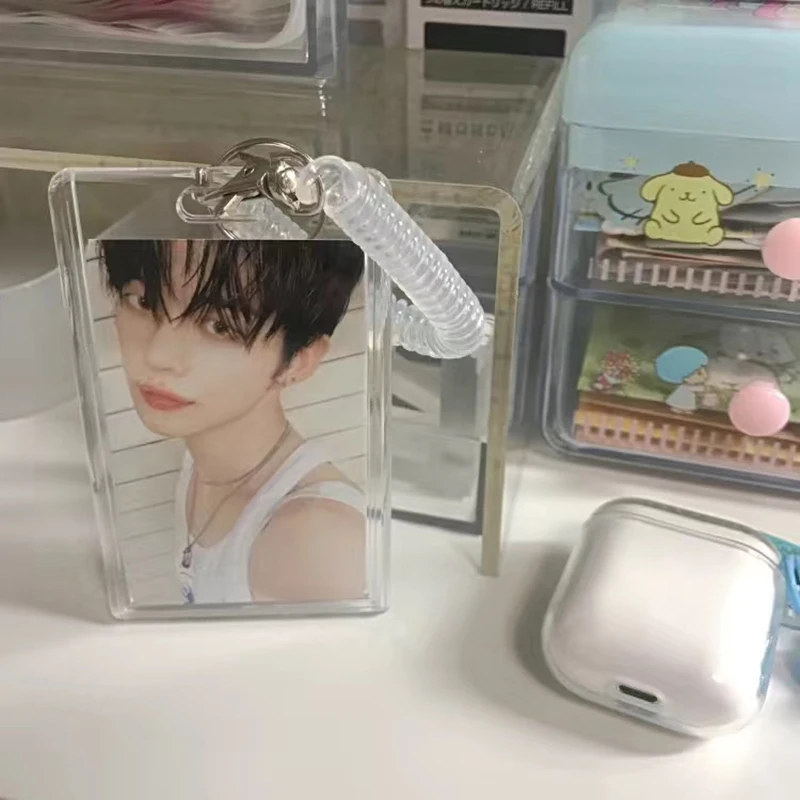 Ins Photocard Holder Polaroid Album Clear Acrylic Card Cover Cute Card ...