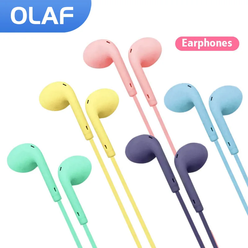 Olaf auriculares con cable para teléfono móvil, audífonos internos de 3 ...