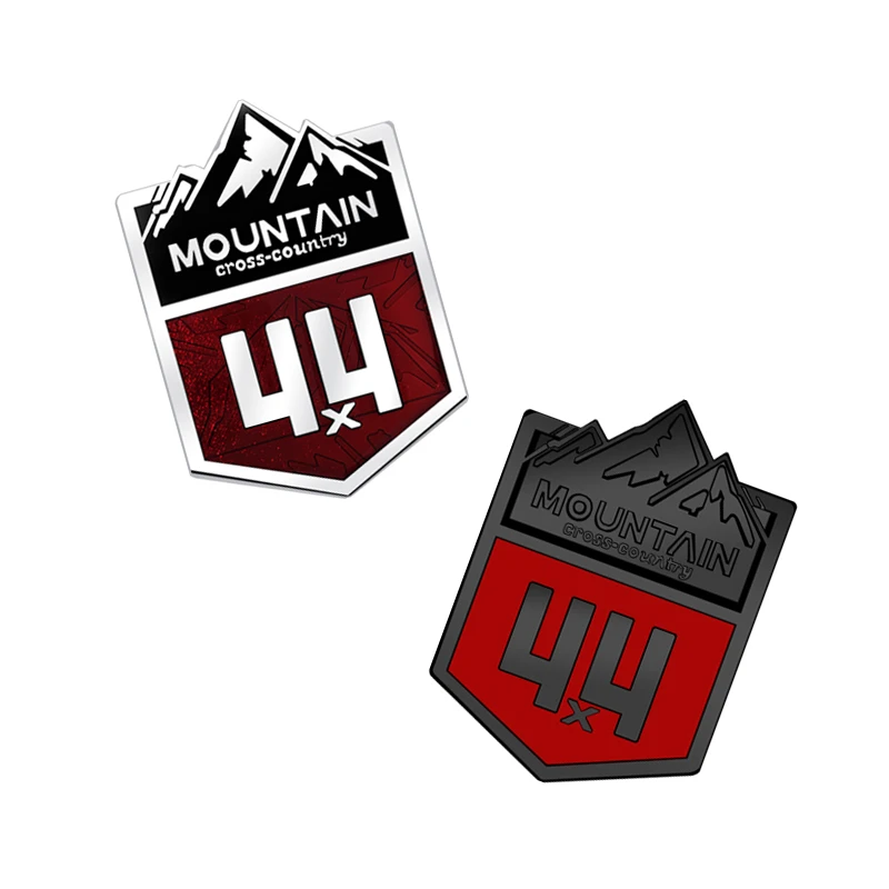 Metal Emblem Car Styling 4x4 Mountain Front Grille Sticker Badge For ...