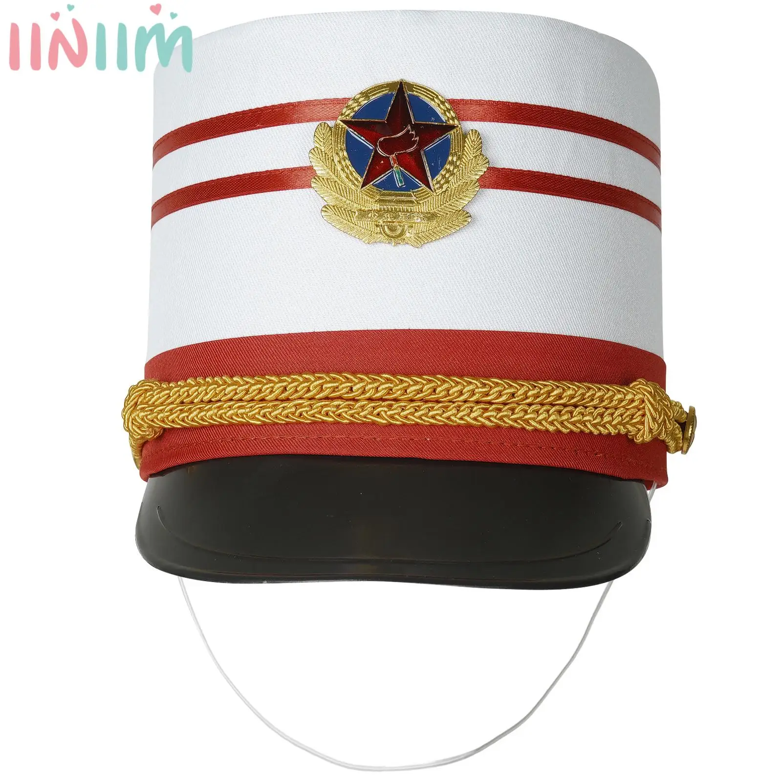 Children-America-Drum-Major-Marching-Band-Hat-Military-Royal-Soldier ...