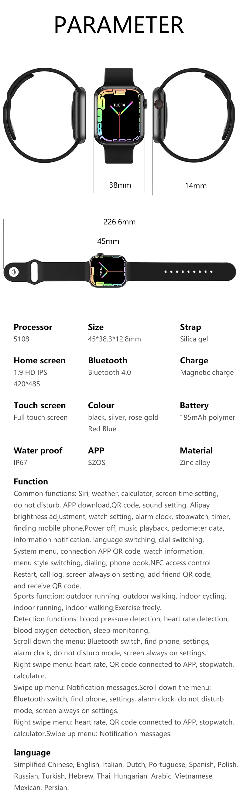 WS28 Max Smart Watch Series 7 - AppleMe