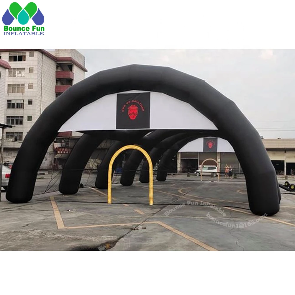 Large-Dome-Black-Inflatable-Paintball-Tent-Outdoor-Sports-Arena ...