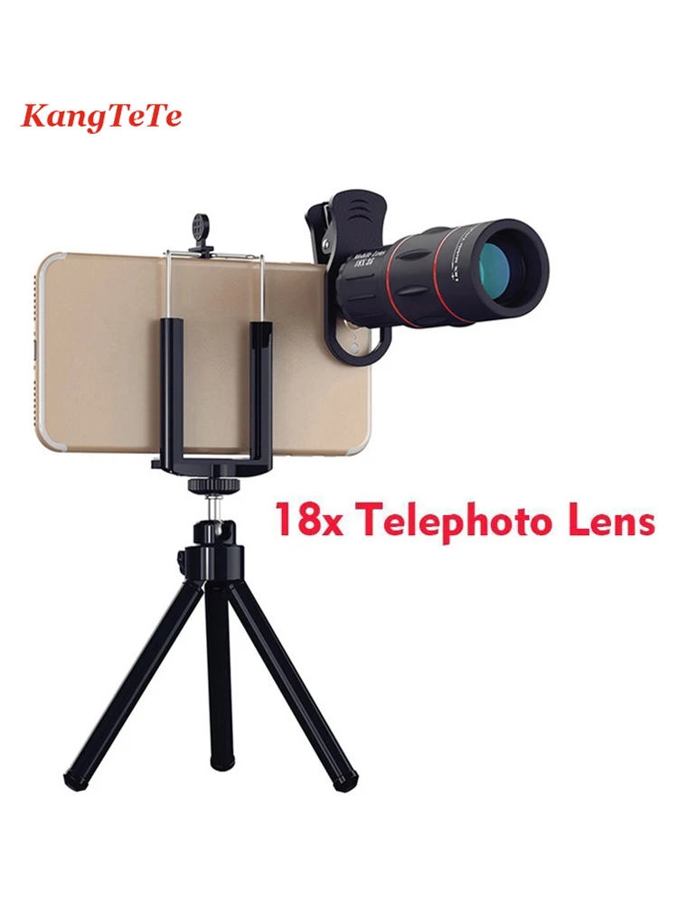18x-Mini-Monocular-for-iPhone-Android-Tripod-Included-Mobile-Telescope ...