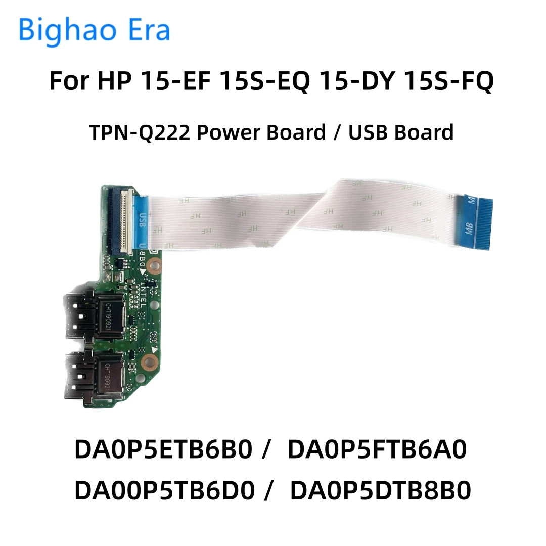 For HP TPN-Q222 15-EF 15S-EQ 15-DY 15S-FQ USB Power Board DA0P5ETB6B0 ...